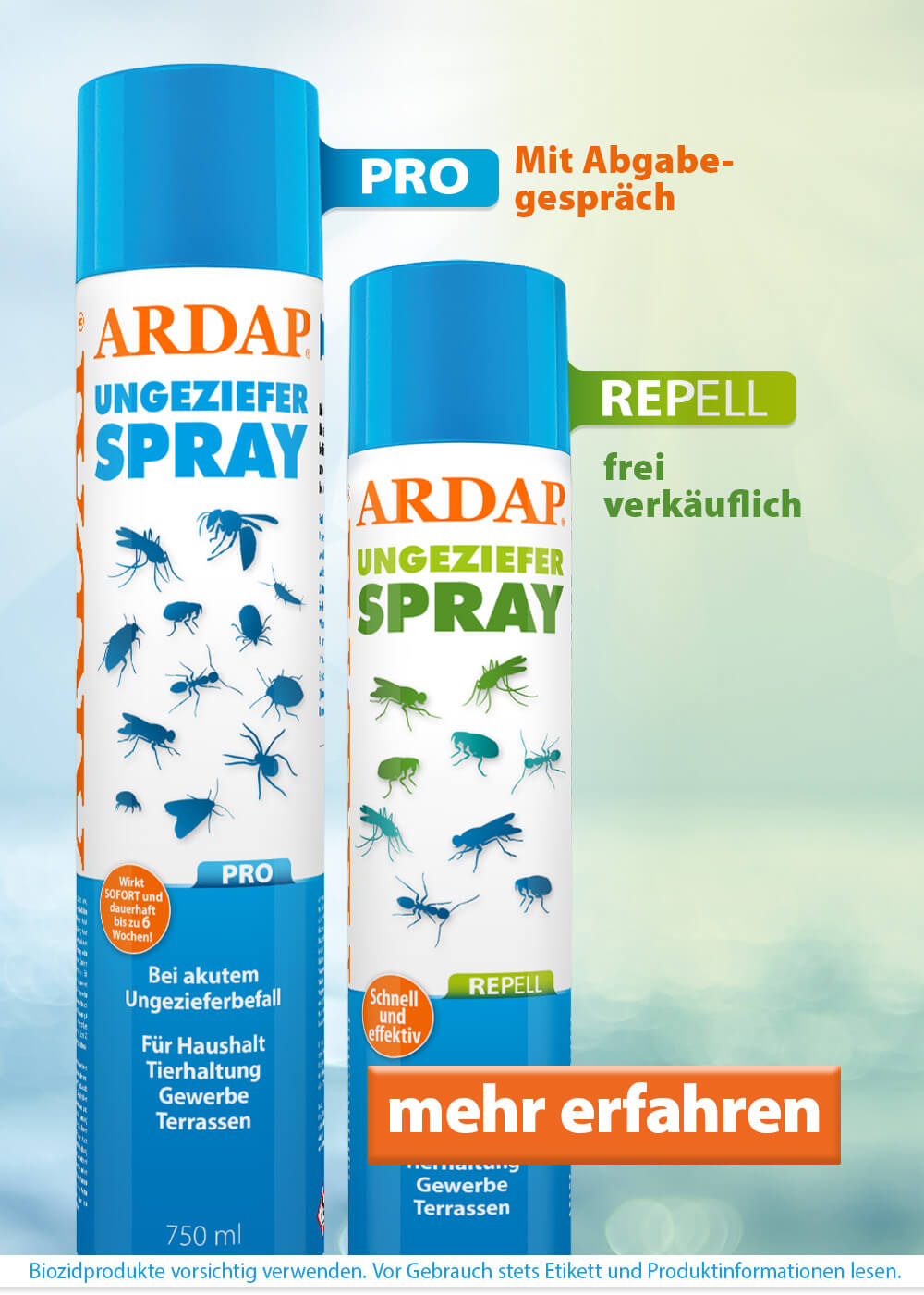 Was ist der Unterschied zwischen ARDAP Repell und ARDAP Pro?